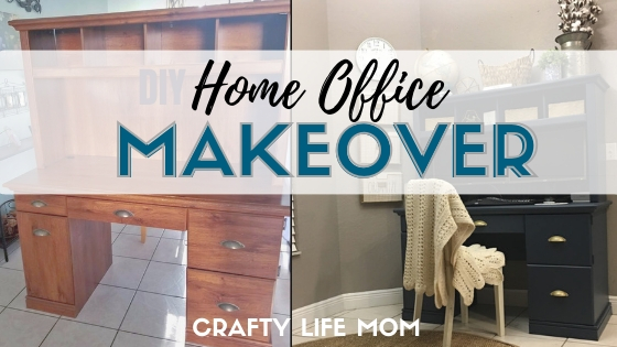 Home Office Makeover DIY creates beautiful work space