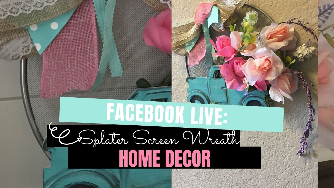 DIY a Splatter Screen Wreath using a few simple dollar store items